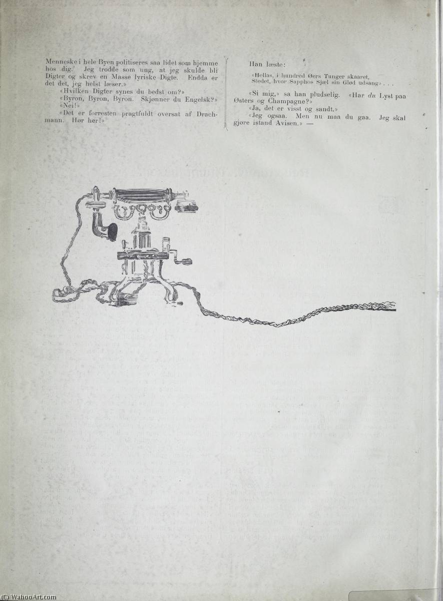 畫複製 , 1895 通过 Per Krohg (灵感来自) (1889-1965) | ArtsDot.com